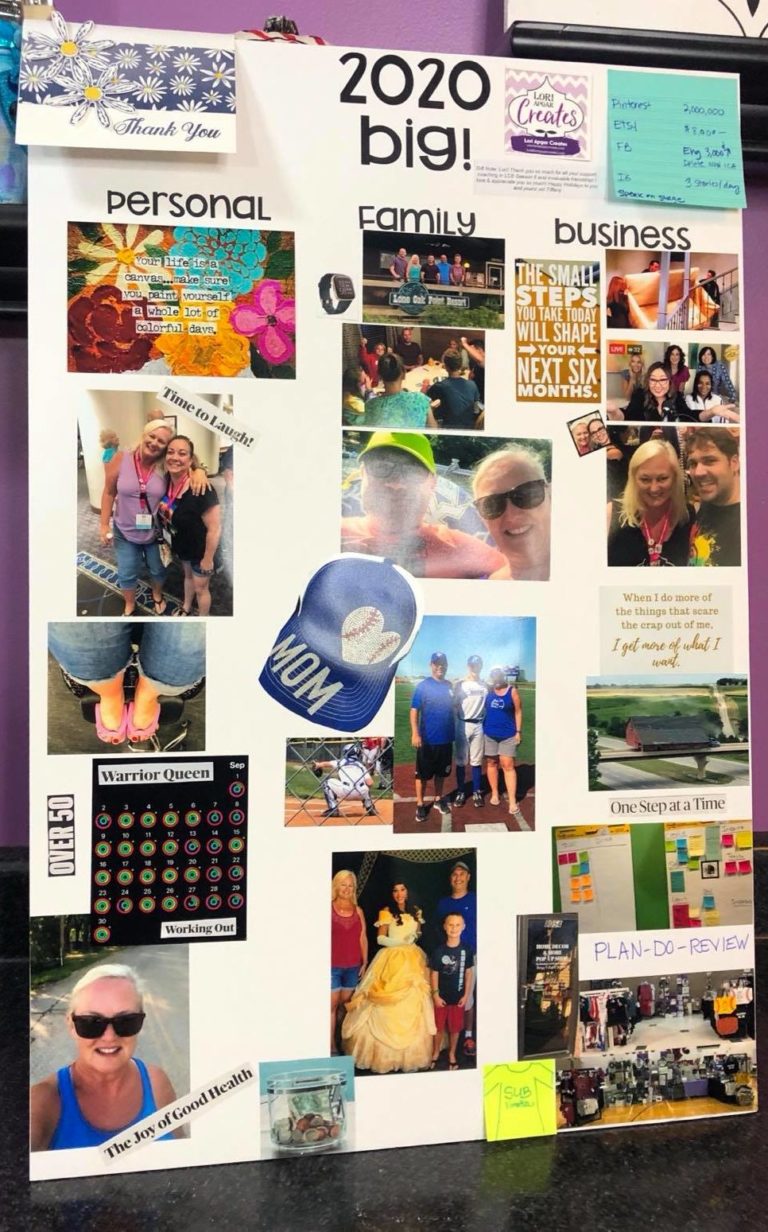 Vision Board - planning your 2021 goals | Lori Apgar Creates